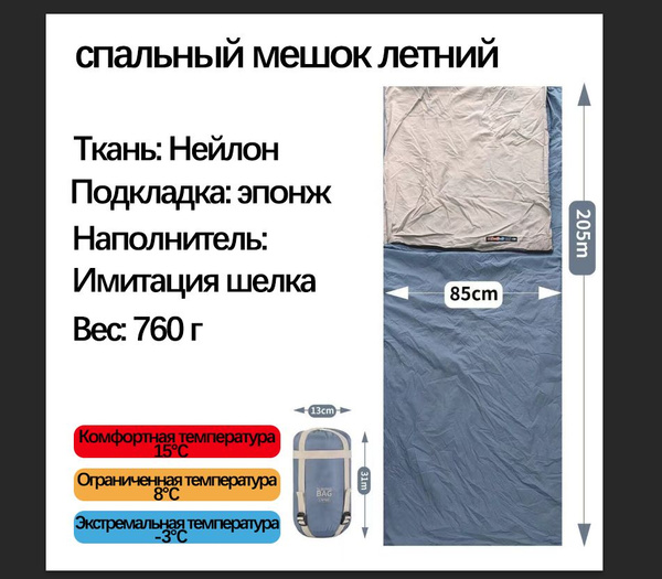 Спальный мешок, 190 см - купить с доставкой по выгодным ценам в ...