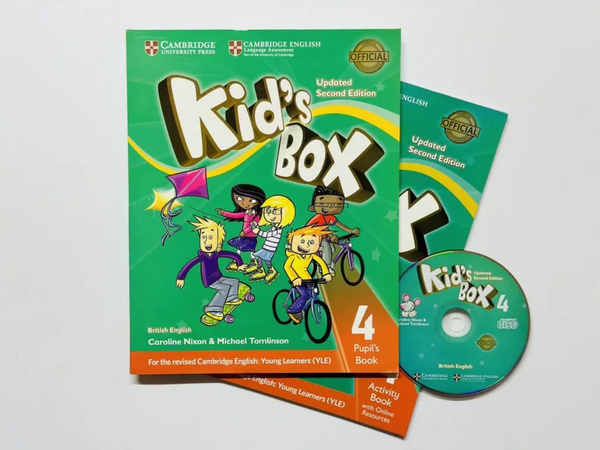 Kid's Box 4. ПОЛНЫЙ КОМПЛЕКТ: Учебник + Рабочая Тетрадь + CD/DVD (2nd ...
