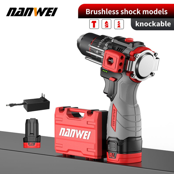 электрическая отвертка NANWEI 16.8V 45N.M Диаметр цанги 10 мм С ...