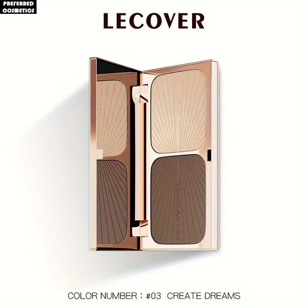 Палитра контуров и хайлайтеров Lecover водостойкая, подходит для всех ...