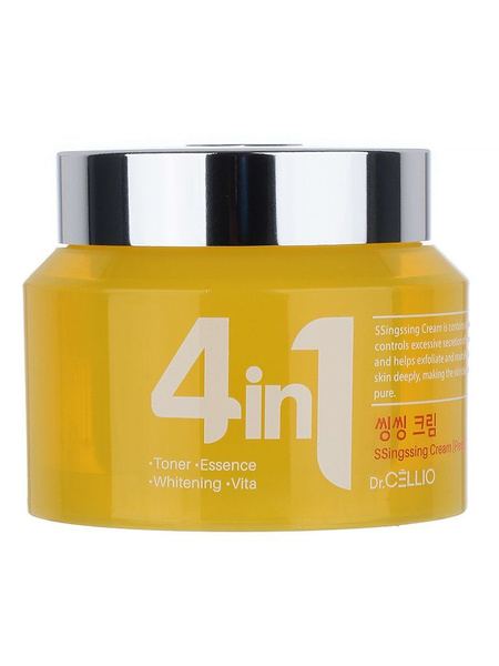 Крем корейский Dr.CELLIO с витаминами 4 In1 Ssingssing Vita Cream 70мл ...