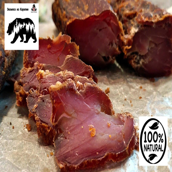 Вяленая свинина (кусок) 1000 грамм - купить с доставкой по выгодным ...