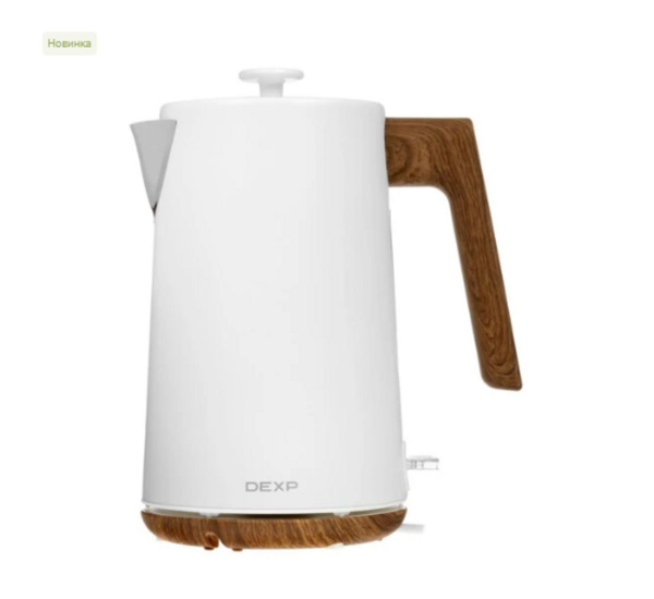 DEXP Электрический чайник GP2000_УТ000038271, белый купить на OZON по низкой цене (1671670293)