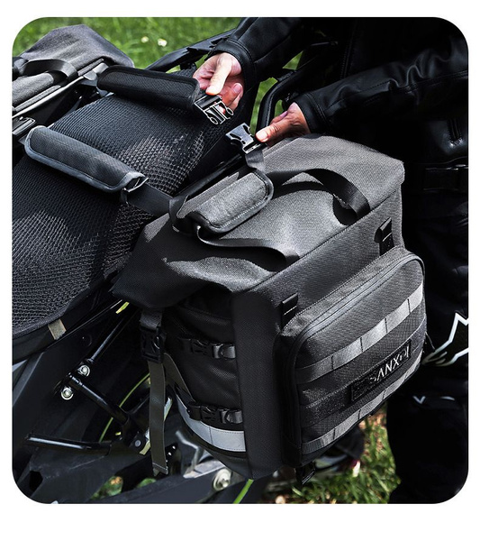 Текстильная влагозащищенная сумка для мотоцикла , боковые мото кофры ...