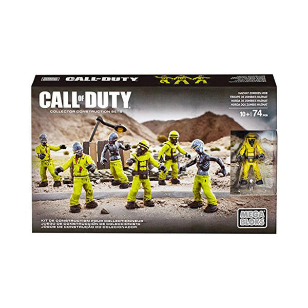 Mega Bloks Call of Duty Collector Construction Set Hazmat Zombies Mob ...