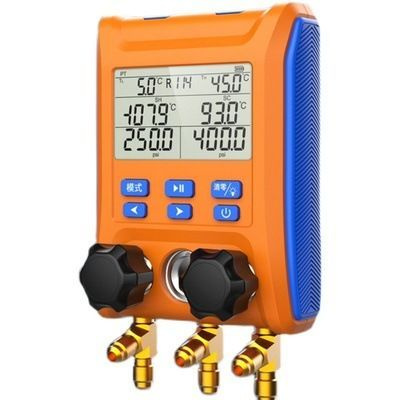 Цифровой манометрический 2х вентильный коллектор Elitech MS-1000 ...