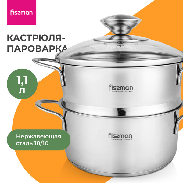 Пароварка из нержавеющей стали 1,1 л, мультиварка со стеклянной крышкой ...