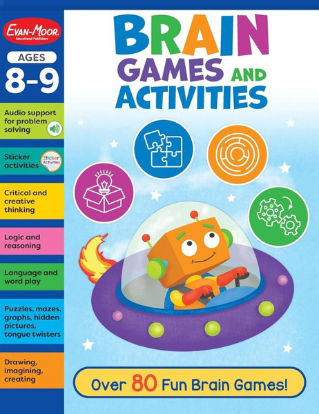 Brain Games and Activities Workbook Ages 8 9 - купить с доставкой по ...