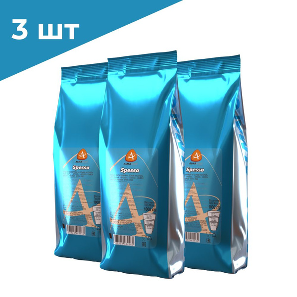Сухие растительные сливки Almafood Spesso 3 шт по 1 кг для вендинга ...
