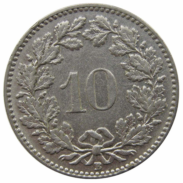 Старинная монета Швейцарии 10 раппен 1936 г. - купить в интернет-магазине OZON с быстрой ...