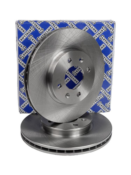 Диски тормозные передние, комплект 2 шт STELLOX 6020-1953-SX (соответствует TRW DF6198, DF6794 ...