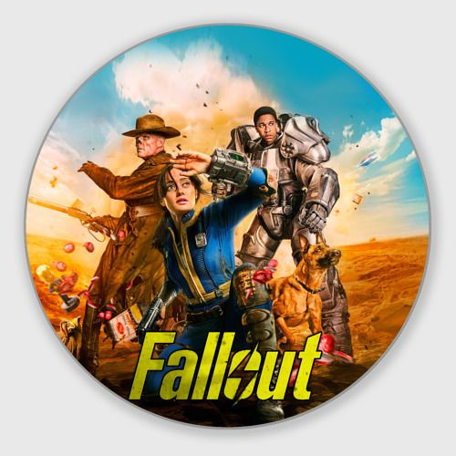 Fallout all КРУГЛЫЙ Коврик для мыши - купить с доставкой по выгодным ценам в интернет-магазине ...