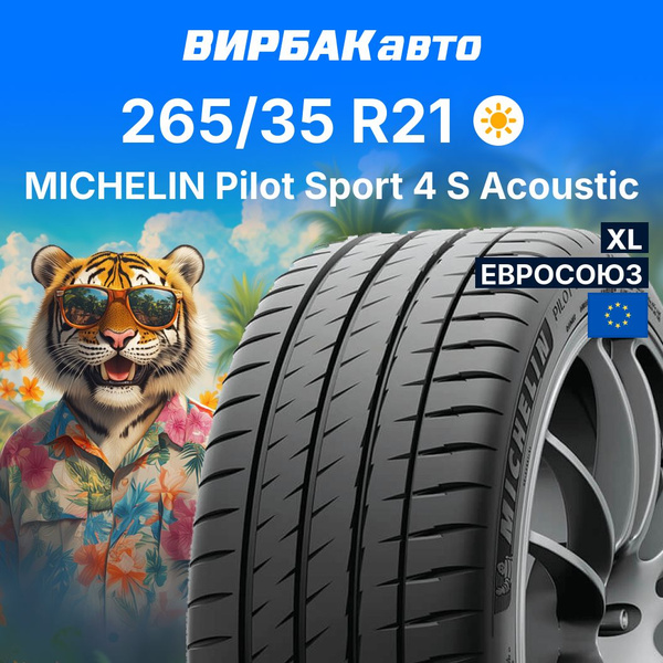 Шины для легковых автомобилей MICHELIN 265/35 21 Лето Нешипованные ...