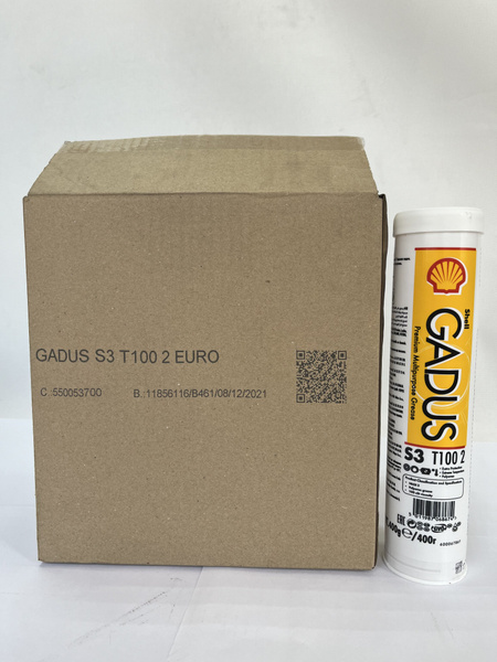 Пластичная смазка Shell Gadus S3 T100 2 -12 шт. по 0,4 кг Оригинальная ...