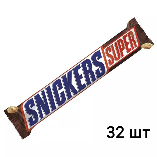 SNICKERS SUPER 32 шт по 80 г - купить с доставкой по выгодным ценам в ...