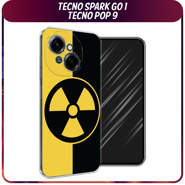 Силиконовый чехол на Tecno Spark Go 1 Tecno Pop 9 Техно Спарк Го 1 Техно ПОП 9 Эмблема