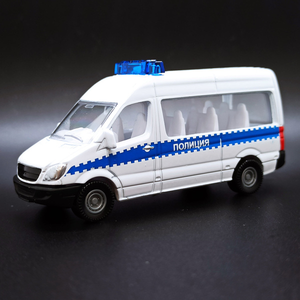 Машинка микроавтобус ПОЛИЦИЯ 1/87 Siku 0806 - металлическая игрушка, SIKU0806 купить на OZON по ...