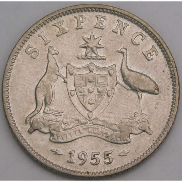Австралия 6 пенсов 1955 КМ58 VF арт. 17287 купить на OZON по низкой цене (1720666998)