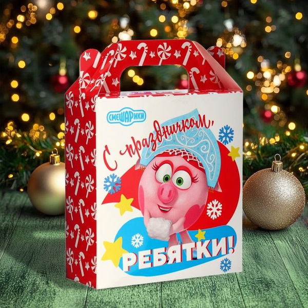 Новогодний подарок, сладкий, детский "Смешарики", конфеты, 350 г купить ...