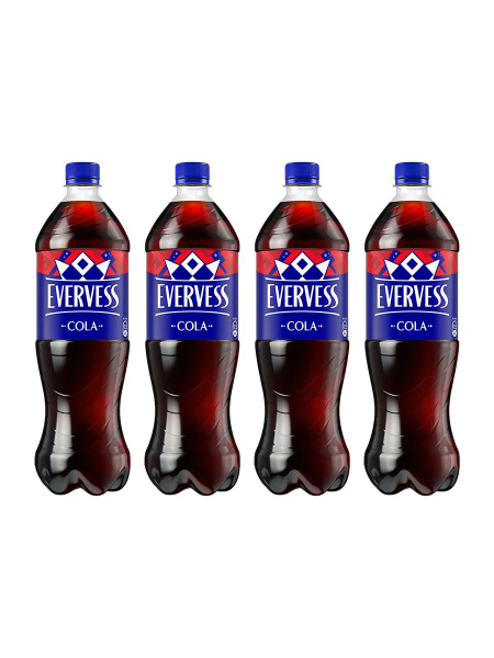 Газированный напиток Evervess Cola, 4 шт x 1 л купить на OZON по низкой ...