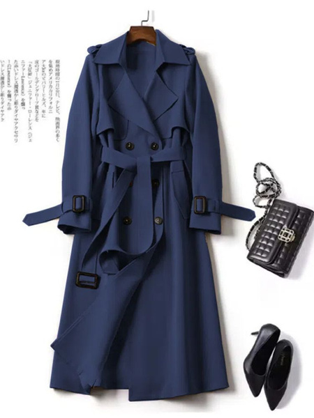 Пальто, На любой сезон, размер 44, цвет темно-синий, Терилен - купить ...