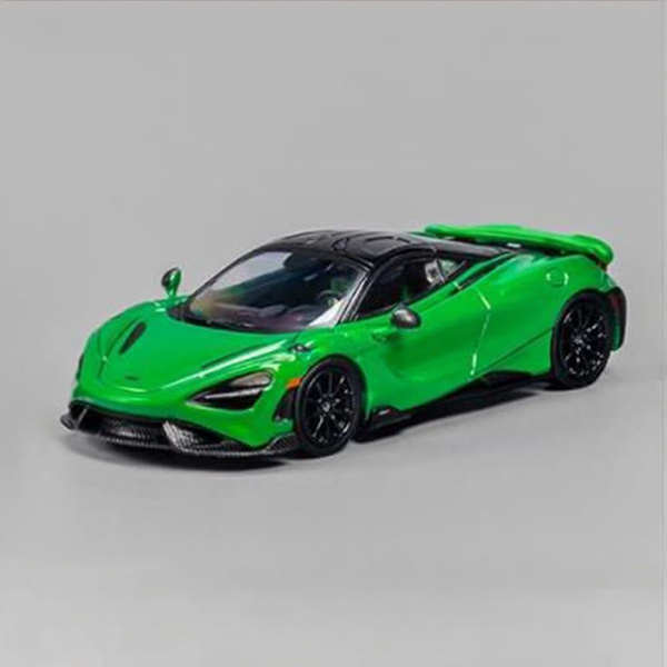 Машинка CM MODEL 1/64 Mclaren 765LT Chrome Green Diecast Scale Model ...