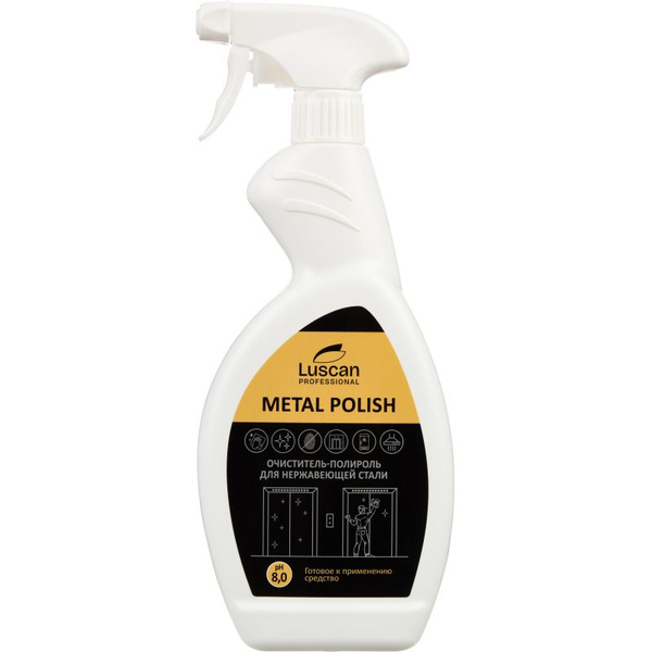 Профхим д/нержав.стали очистит-полироль Luscan Prof/Metal Polish, 0,5л_т/р купить на OZON по ...