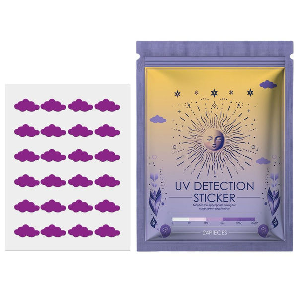 24 наклейки EELHOE UV Detection Stickers-Облака купить на OZON по ...