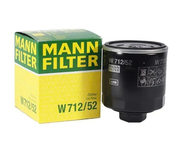 Фильтр масляный MANN FILTER W712/52 купить на OZON по низкой цене ...
