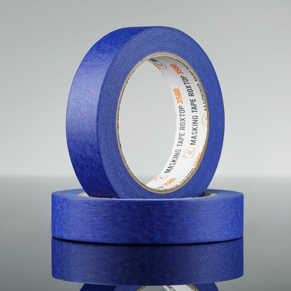 RoxelPro Скотч малярный, Малярная лента ROXTOP 3580, синяя, 24мм х 40м ...