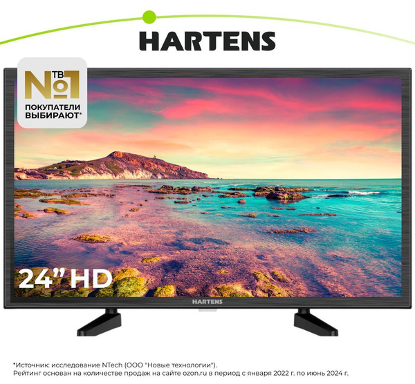 Hartens Телевизор HT-24H06B-VZ/M 24" HD, черный купить на OZON по ...