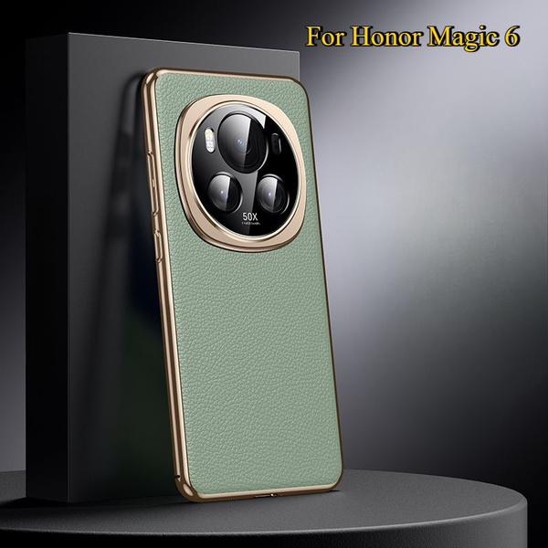 Высококачественный чехол из натуральной кожи для Honor Magic 6 (Хонор ...