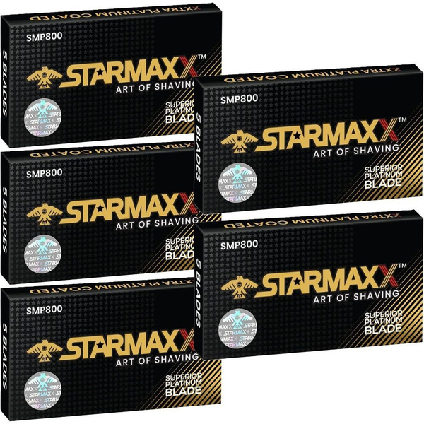 Starmaxx, Лезвия классические для Т-образных станков, двусторонние, 25 ...