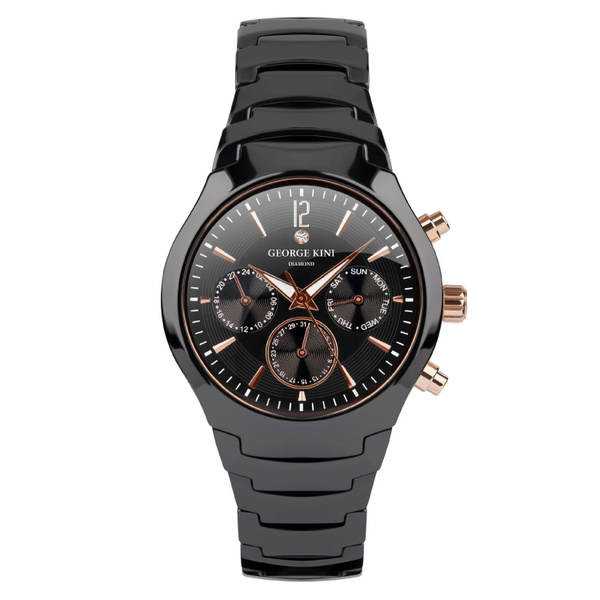 GEORGE KINI GK.36.6.2B.2R.7.2.0 женские кварцевые наручные часы с бриллиантом, стрелочным ...