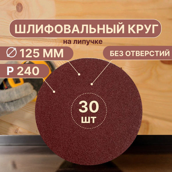 Vitatools Круг шлифовальный 125 x 1; P240 купить на OZON по низкой цене (661245366)