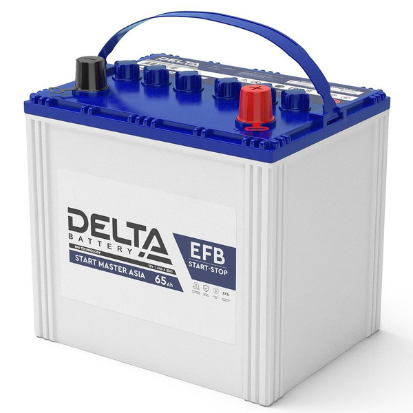 Delta Battery Аккумулятор автомобильный, 65 А•ч, Обратная ...