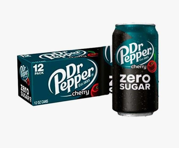 Dr. Pepper 0,355л.*12шт. Cherry Zero USA Доктор Пеппер купить на OZON по низкой цене (1771510937)