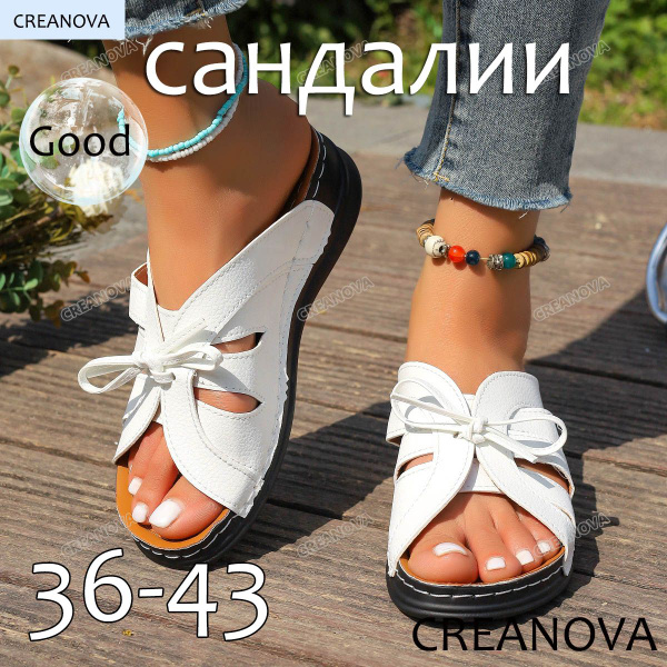 Босоножки Женский CREANOVA Танкетка Breathable, размер 36 Лето Китай Без застёжки купить c ...