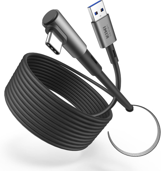 KIWI design 10FT/3M USB 3.0 A to C Cable Link Cable Совместим с Quest 3 ...