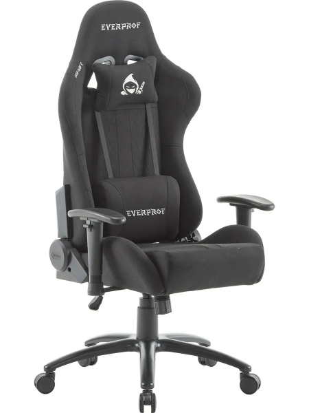 Кресло компьютерное игровое EVERPROF Ghost на колесиках, высокой спинкой, подлокотниками ...