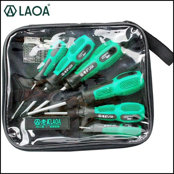 LAOA Набор магнитных отверток из 6 предметов, 3 крестообразных и 3 шлицевых наконечника ...