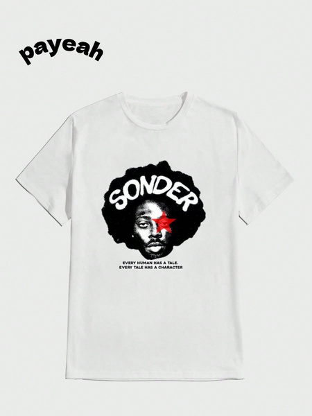 Футболка Мужской, Женский Payeah белый Короткий, размер 42, 44 Хлопок ...
