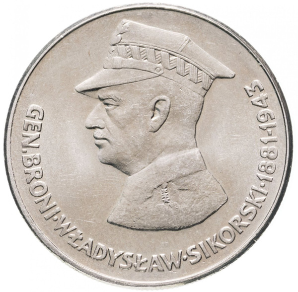 Польша 50 злотых zlotych 1981 "Военачальники Второй мировой войны - Владислав Сикорский ...