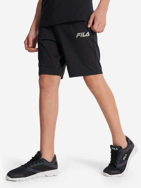 Шорты Мальчики Fila Спортивный черный, черный сахара, размер 158, 164 Полиэстер, Эластан купить ...