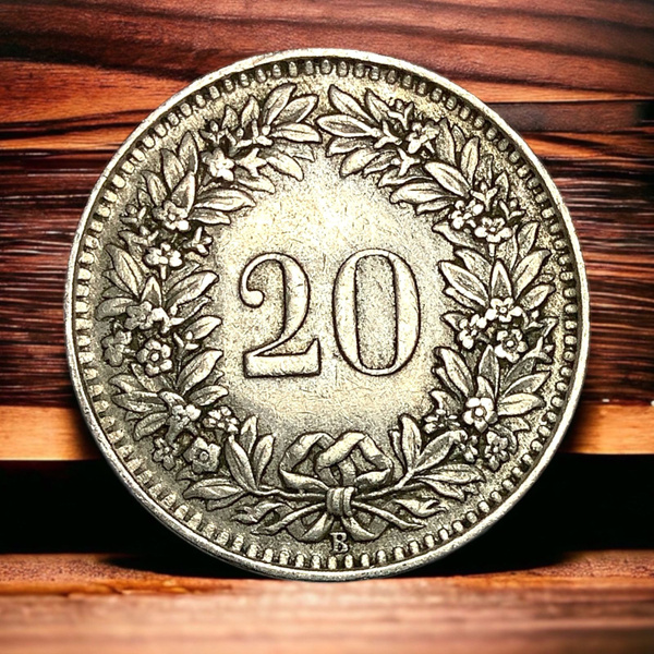 Монета Швейцария 20 раппенов 1943 года, В купить на OZON по низкой цене (1837397464)