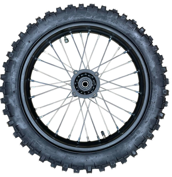 Колесо заднее 1.85-16 на питбайк с покрышкой 90/100 R16, 32 спицы ...