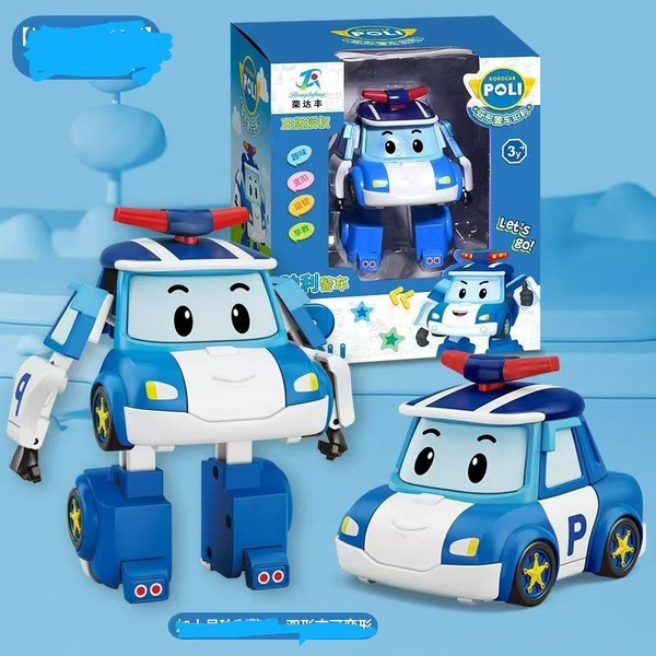 Robocar Poli Car Большая игрушка-трансформер "Робот", розовый янтарь ...