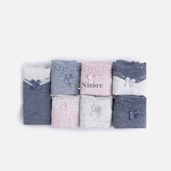 Трусы Женский Oysho Хлопок синевато-серый, бежево-розовый, размер 46, 48 Однотонный купить c ...