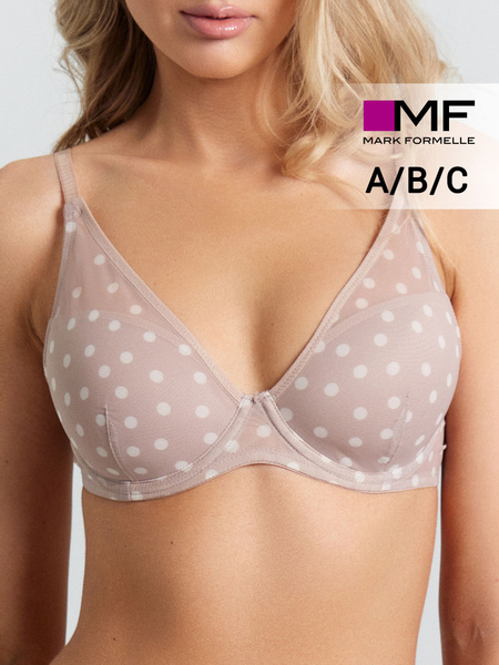 Бюстгальтер Женский Mark Formelle на косточках, размер 75B бежевый Сетка Повседневный Беларусь ...
