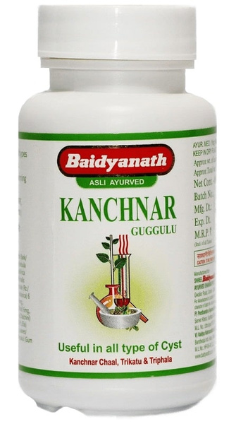 Канчнар Гуггул (Kanchnar Guggulu) Baidyanath, 2шт по 80 таб купить на ...